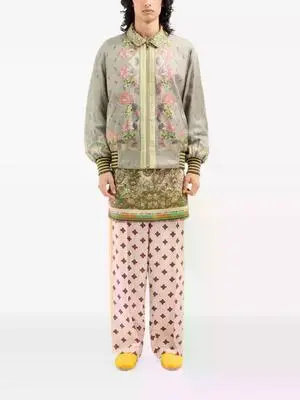 PIERRE-LOUIS MASCIA Floral-pattern Bomber Jacket