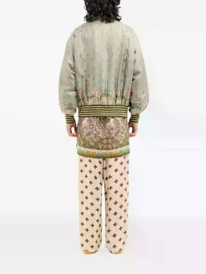 PIERRE-LOUIS MASCIA Floral-pattern Bomber Jacket