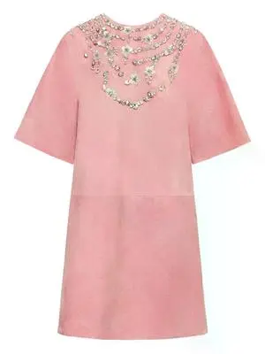 Oscar De La Renta Crystal-embellished Mini Dress
