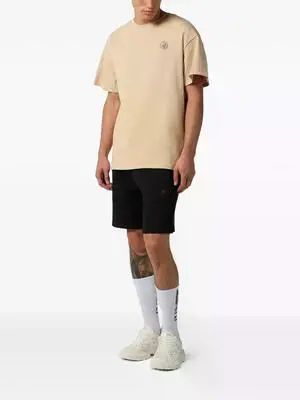 PLEIN SPORT Fleece Shorts With Logo Patch