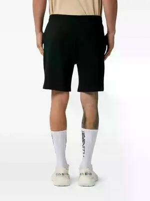 PLEIN SPORT Fleece Shorts With Logo Patch