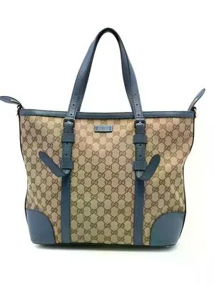 Gucci Gg Canvas Convertible Tote Satchel - Brown