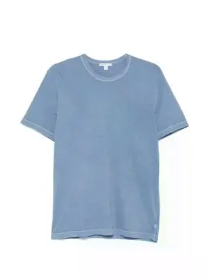 JAMES PERSE Crew-neck Short-sleeved T-shirt - Blue
