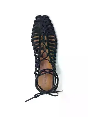 Bernardo Geneva Strappy Tie Sandals - Black