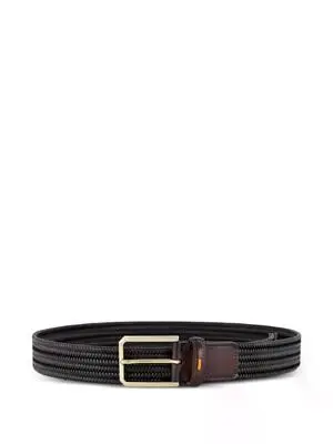 Santoni Woven Belt - Brown
