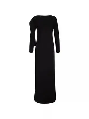 COURREGES Buckled Long-sleeve Maxi Dress