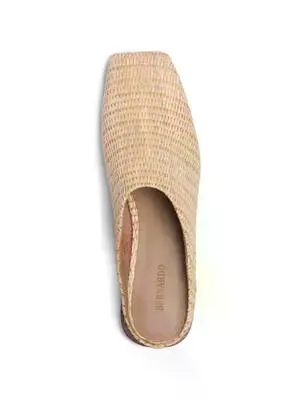 Bernardo Porto Woven Mules - Neutrals