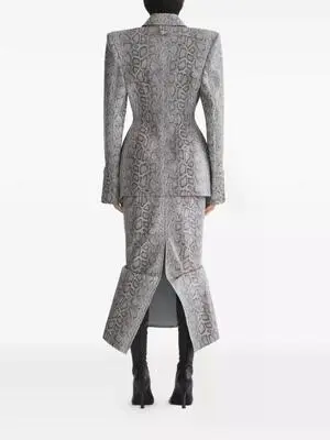 MUGLER Snake-print Zip Jacket