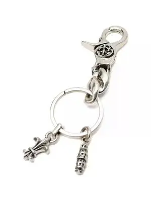 AMAL GUESSOUS Fleur-de-lis Charm Keyring