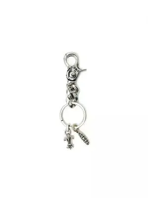 AMAL GUESSOUS Fleur-de-lis Charm Keyring