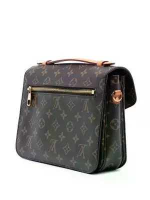 LOUIS VUITTON 2017 Monogram Pochette Metis Satchel - Brown