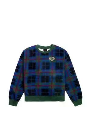 JORDAN Plaid Crewneck Sweatshirt