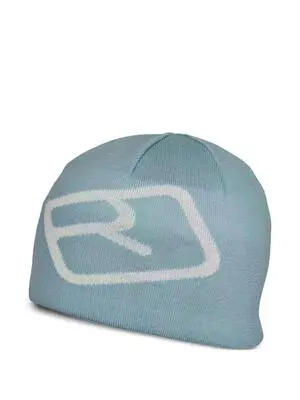 ORTOVOX Logo-detail Beanie Hat - Blue