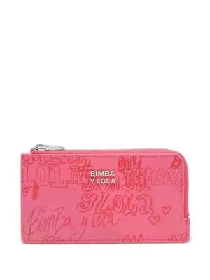 Bimba Y Lola Logo Zip Wallet - Pink