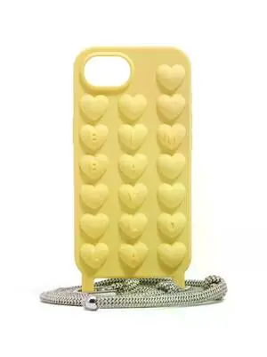 Bimba Y Lola Heart-embossed Iphone 16e Case - Yellow