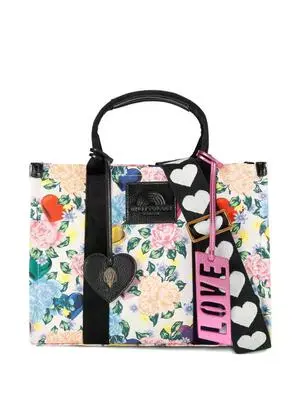 Kurt Geiger Southbank Floral-print Tote - Black