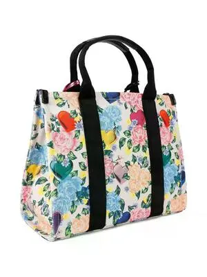 Kurt Geiger Southbank Floral-print Tote - Black