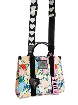 Kurt Geiger Southbank Floral-print Tote - Black