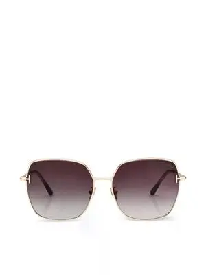TOM FORD Square Full-rim Sunglasses - Gold
