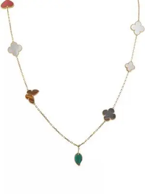 Van Cleef & Arpels Lucky Clover Leaf Necklace - Gold