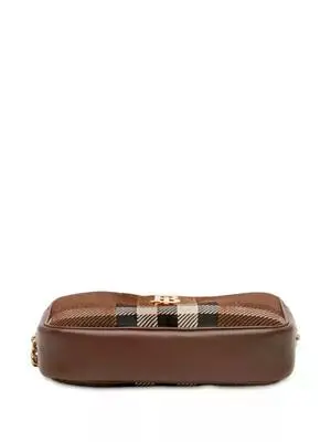 Burberry Small Knitted Check Camera Crossbody Bag