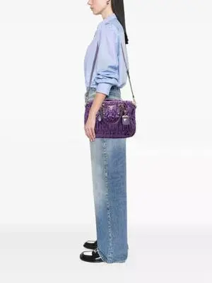 Prada 2013-2025 Tessuto Gaufre Satchel - Purple