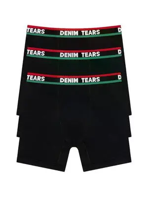DENIM TEARS Logo-detail Boxers - Black