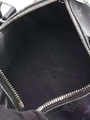 LOUIS VUITTON Monogram Eclipse Reverse Keepall Bandouliere 25 Satchel - Black