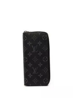 LOUIS VUITTON 2020-2025 Monogram Eclipse Vertical Zippy Wallet Long Wallets - Black