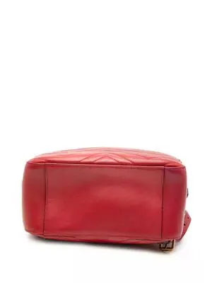 Gucci Small Gg Marmont Matelassé Leather Backpack - Red
