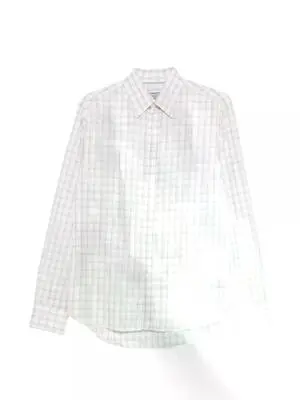 Canali Checked Shirt - White
