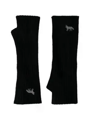 Maison Kitsuné Baby Fox Gloves - Black