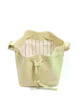 Bimba Y Lola Palm-tree Drawstring Bucket Bag - Neutrals
