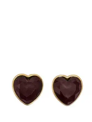 Bimba Y Lola Heart Stud Earrings - Gold