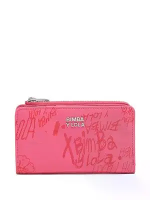 Bimba Y Lola Embossed Logo Wallet - Pink
