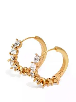 Bimba Y Lola Crystal-embellished Hoop Earrings - Gold