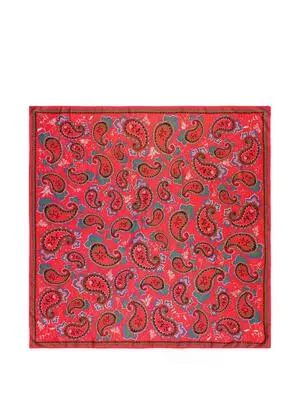 Bimba Y Lola Paisley Patterned Scarf - Red