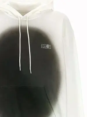 MAISON MARGIELA Logo-detail Hoodie - White