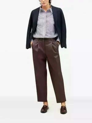Boglioli Pleated Cropped Trousers