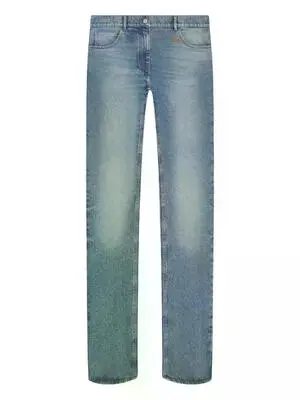 COURREGES Logo Patch Straight Leg Jeans