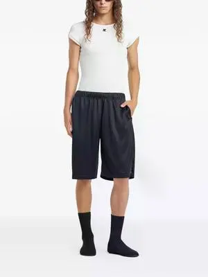 COURREGES Logo-detail Shorts