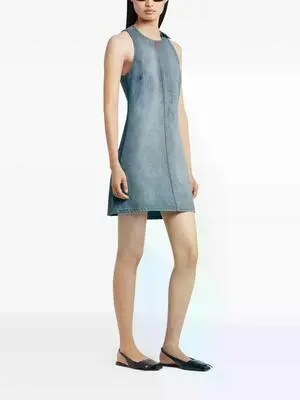 COURREGES A-line Denim Dress - Blue