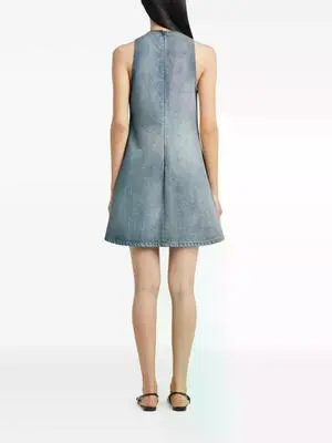 COURREGES A-line Denim Dress - Blue
