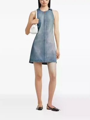 COURREGES A-line Denim Dress - Blue