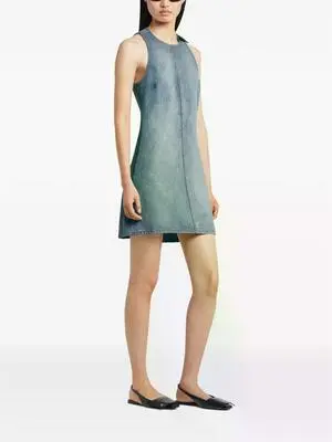 COURREGES A-line Denim Dress - Blue
