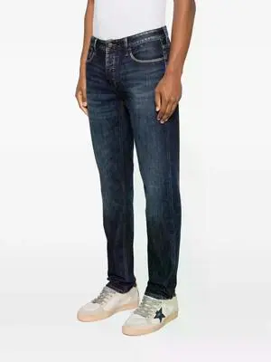 Emporio Armani Logo-plaque Jeans - Blue