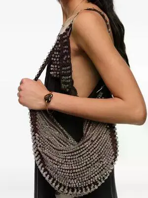 Bimba Y Lola Beaded Zip Shoulder Bag