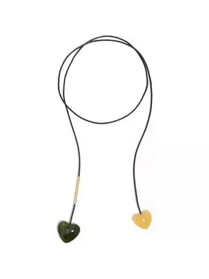 Bimba Y Lola Heart Pendant Necklace - Black