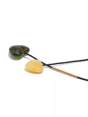 Bimba Y Lola Resin Heart Pendant Necklace