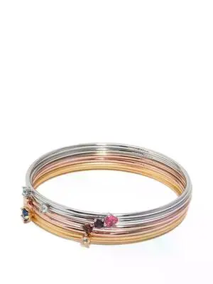 Bimba Y Lola Crystal And Brass Bracelet Set